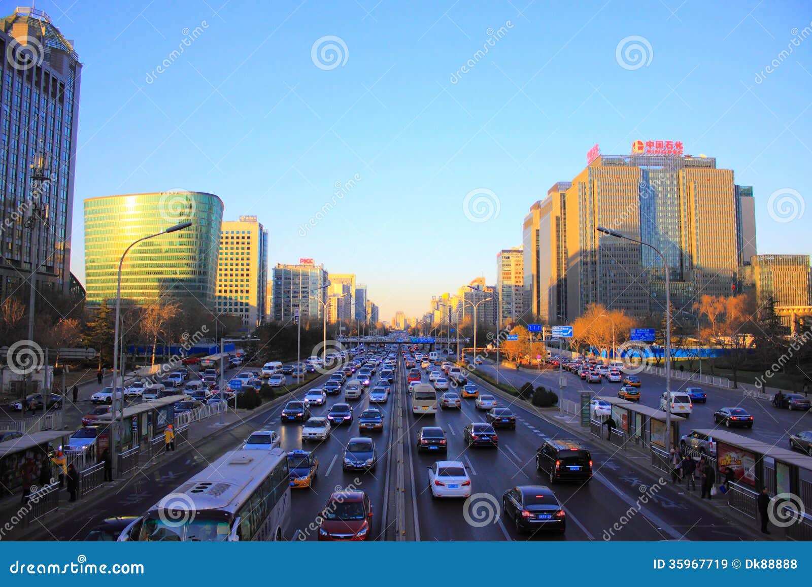 Beijing traffic editorial stock image. Image of crowd - 35967719