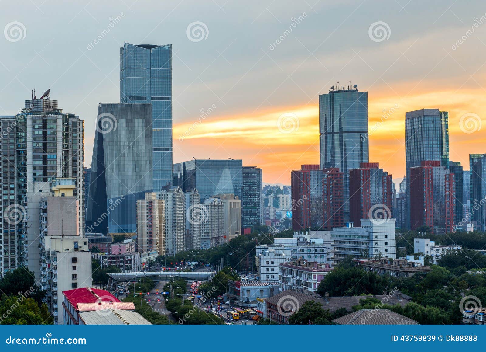 Beijing urban landscape stock image. Image of china, estate - 43759839