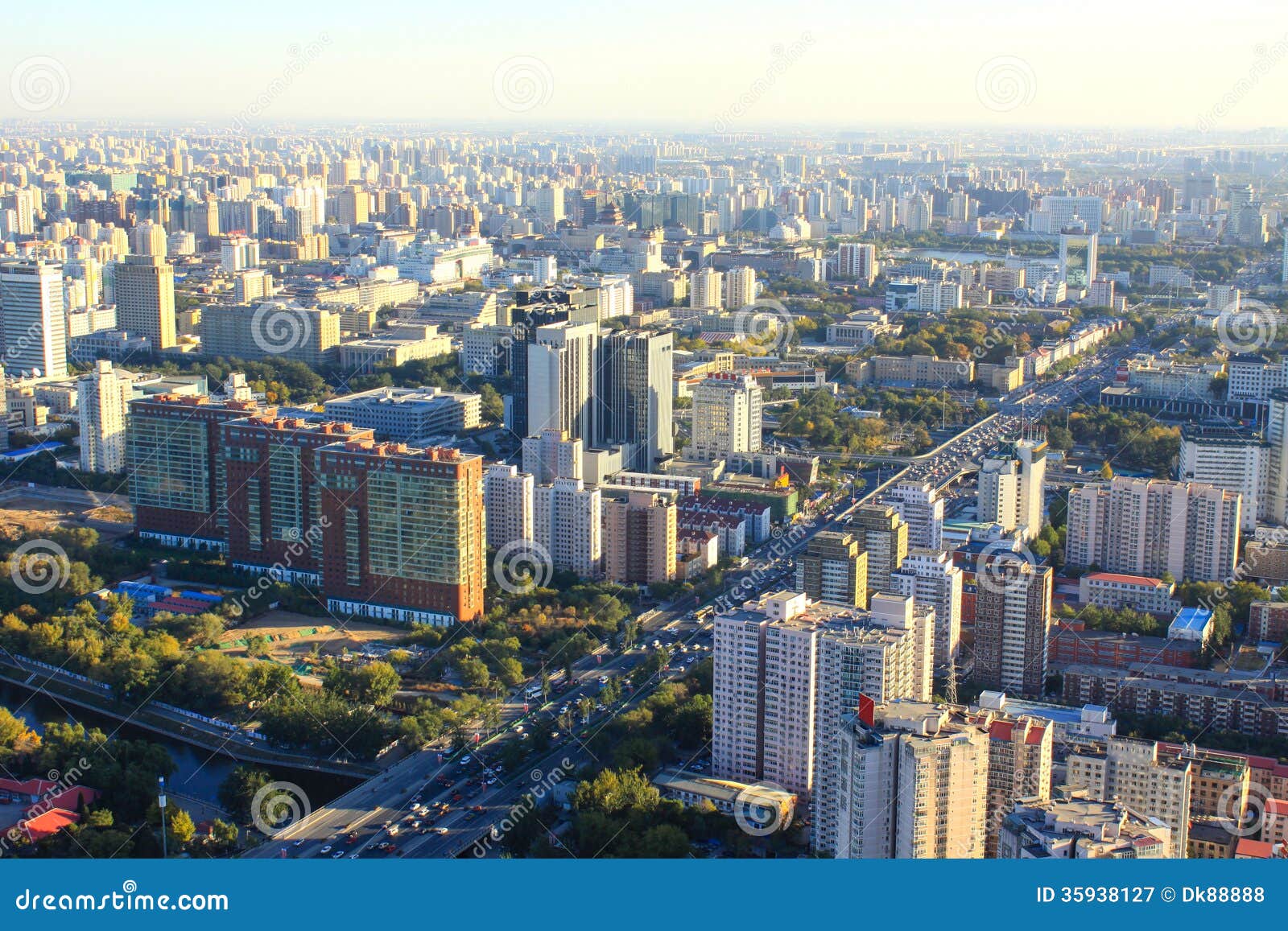 Beijing urban landscape stock image. Image of bubble - 35938127