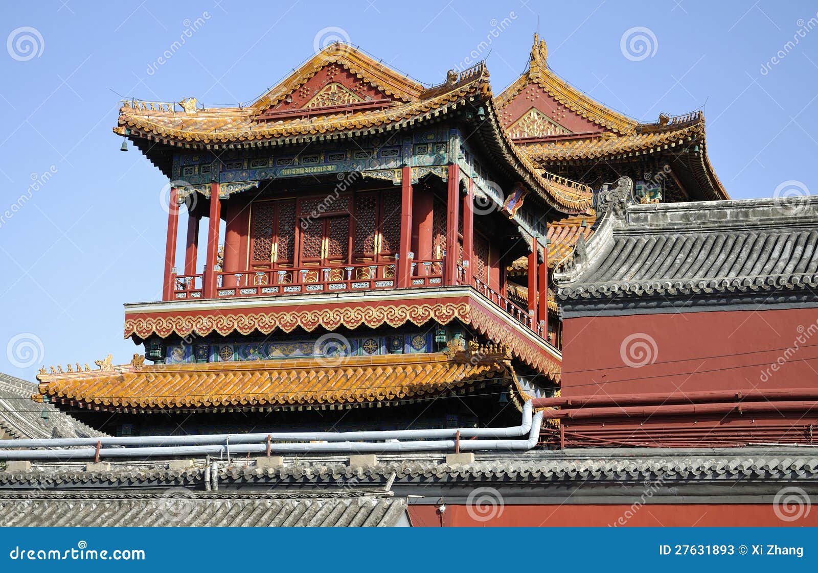 Beijing Yonghegong Lama Temple Stock Image - Image of china, tibet ...