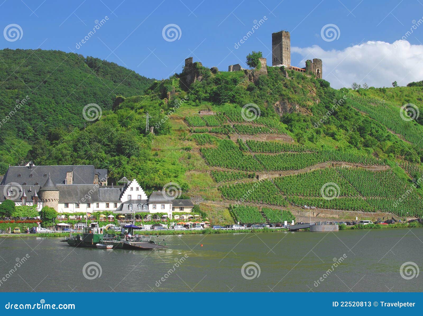 Beilstein, rio Mosel imagem de stock. Imagem de alemanha - 22520813