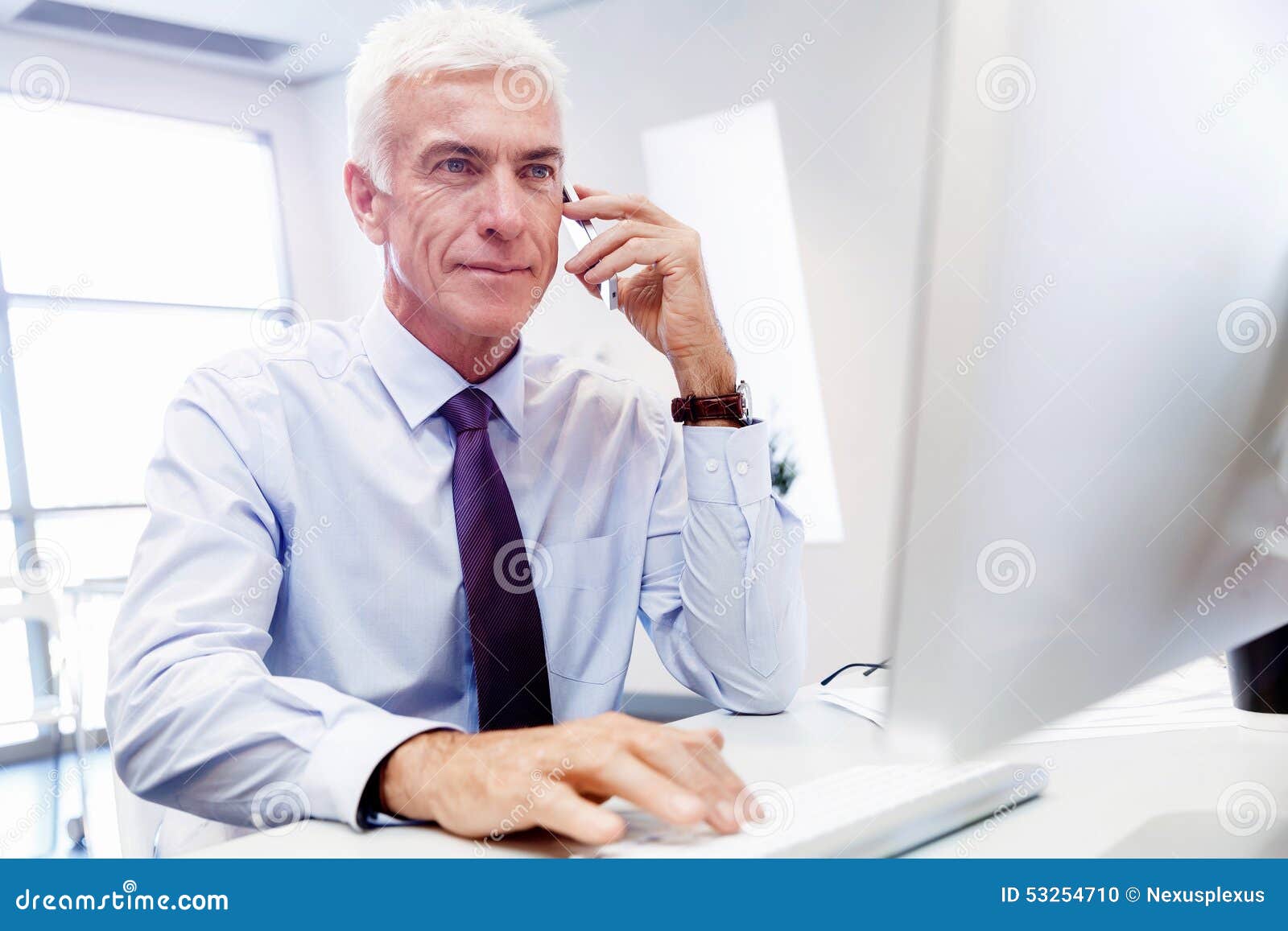 Being Connected and in Touch Stock Photo - Image of businessman, office ...