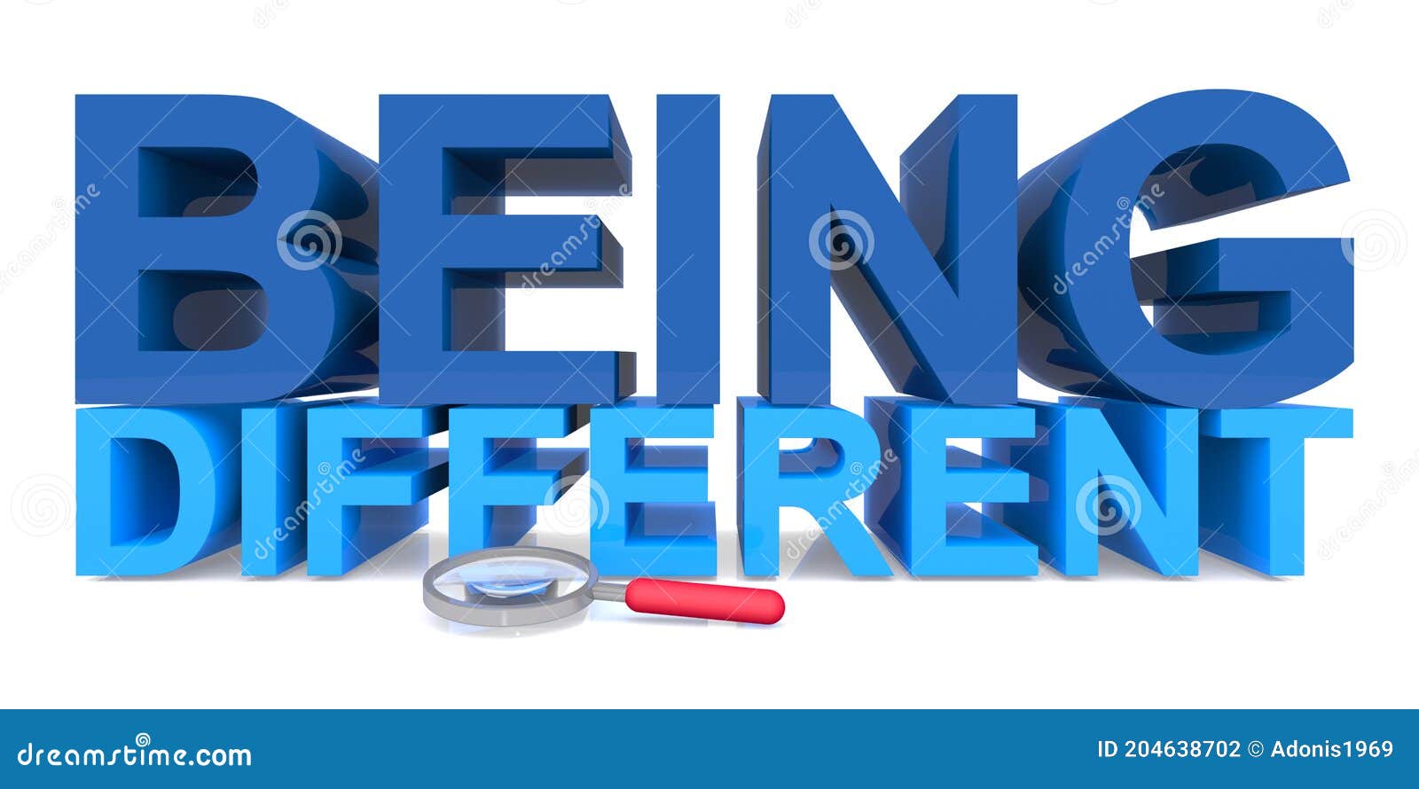 Being Different And Success - Pictured As Word Being Different On A Key ...