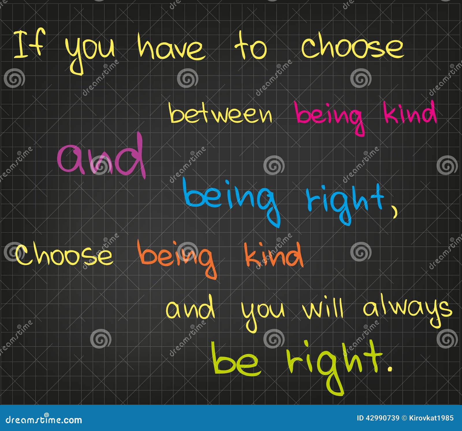 Being kind stock vector. Illustration of choice, happy - 42990739