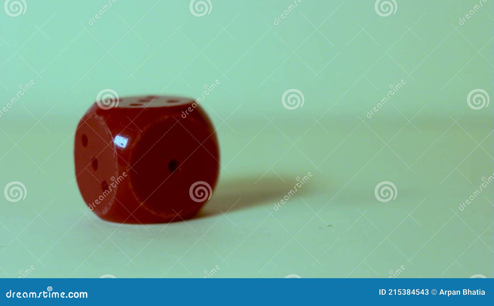 Being Lucky Concept, Extreme Selective Focus Macro Close Up of Two Dice ...