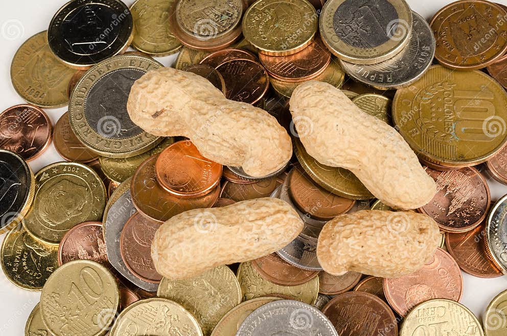 Being paid peanuts stock photo. Image of salary, money - 75685762