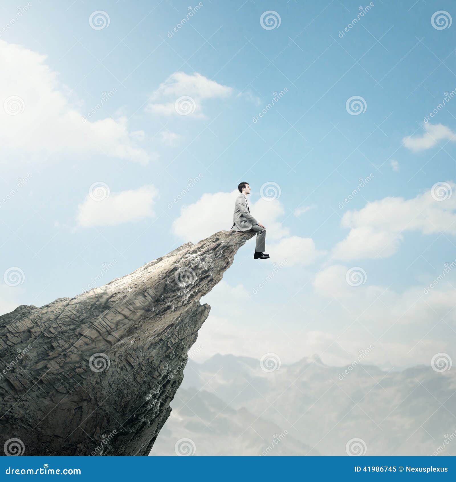 Being on top stock image. Image of entrepreneur, bright - 41986745