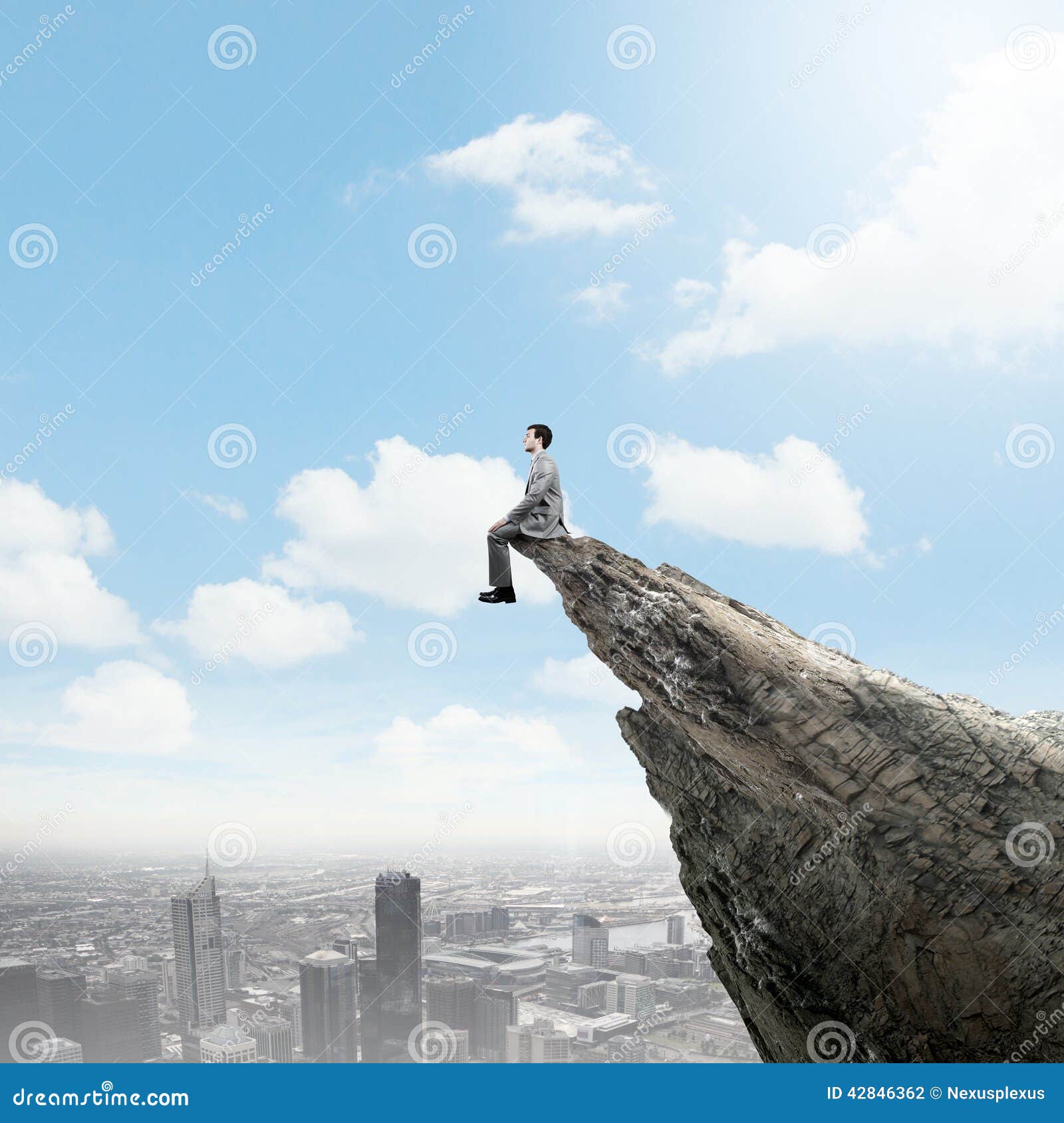 Being on top stock photo. Image of hill, nature, entrepreneur - 42846362