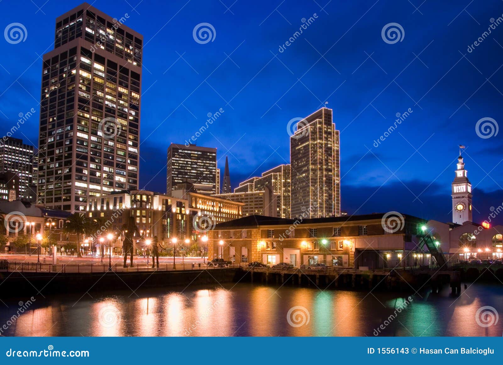 Beira-rio De San Francisco - Noite Imagem de Stock - Imagem de ...