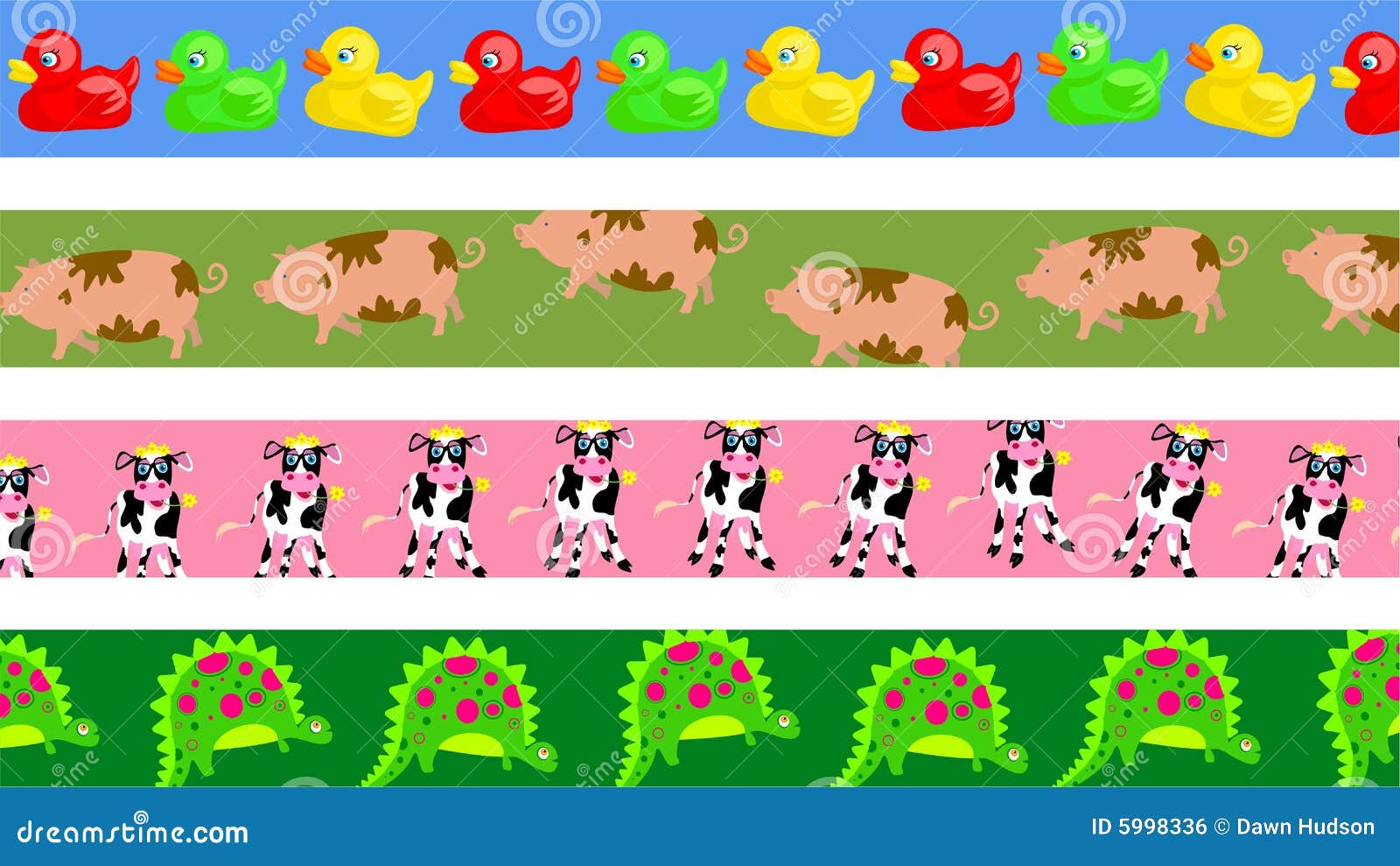 Beiras animais ilustração stock. Ilustração de borda, modelado - 5998336