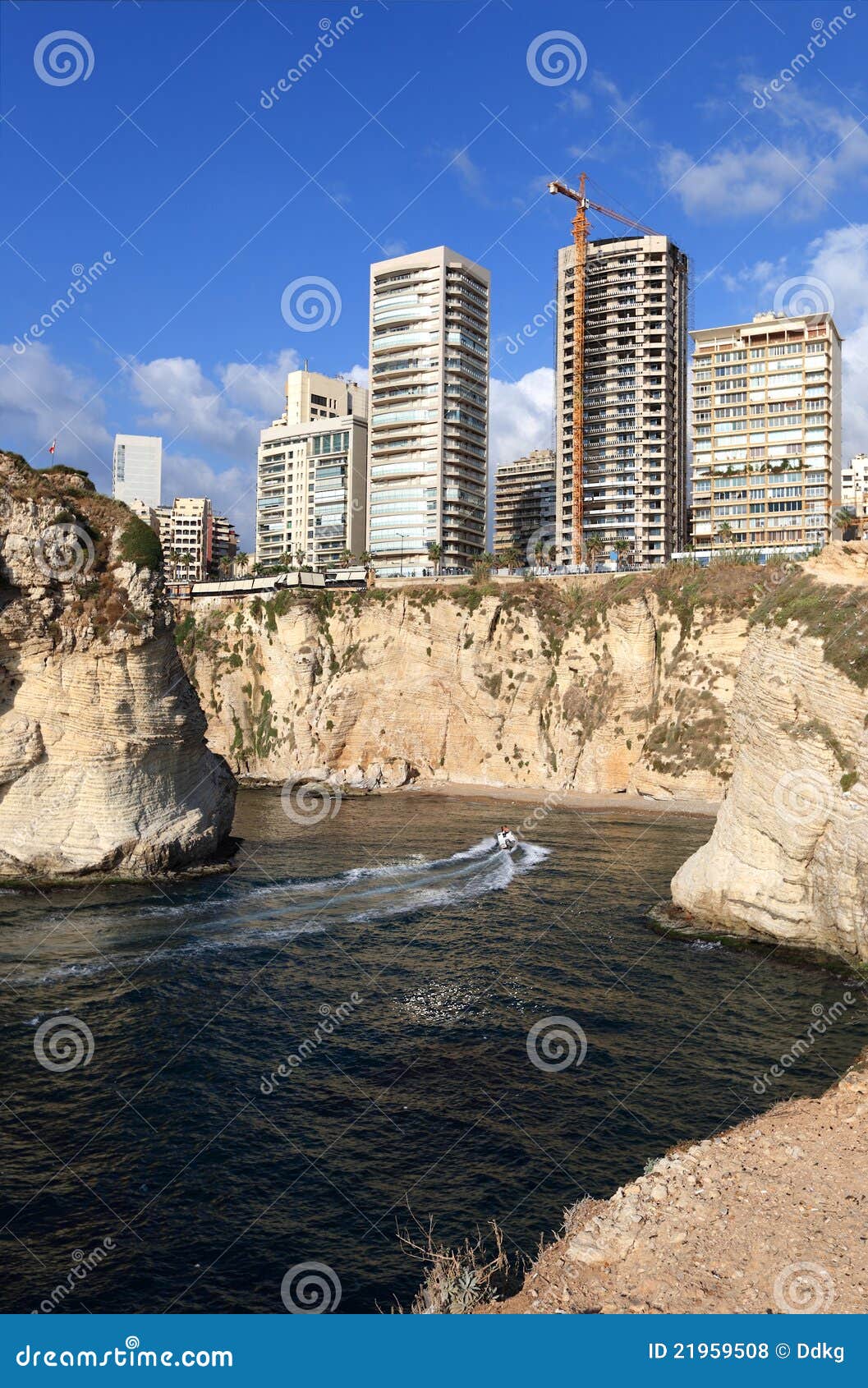 Beirut Coastline (Lebanon) stock photo. Image of arab - 21959508