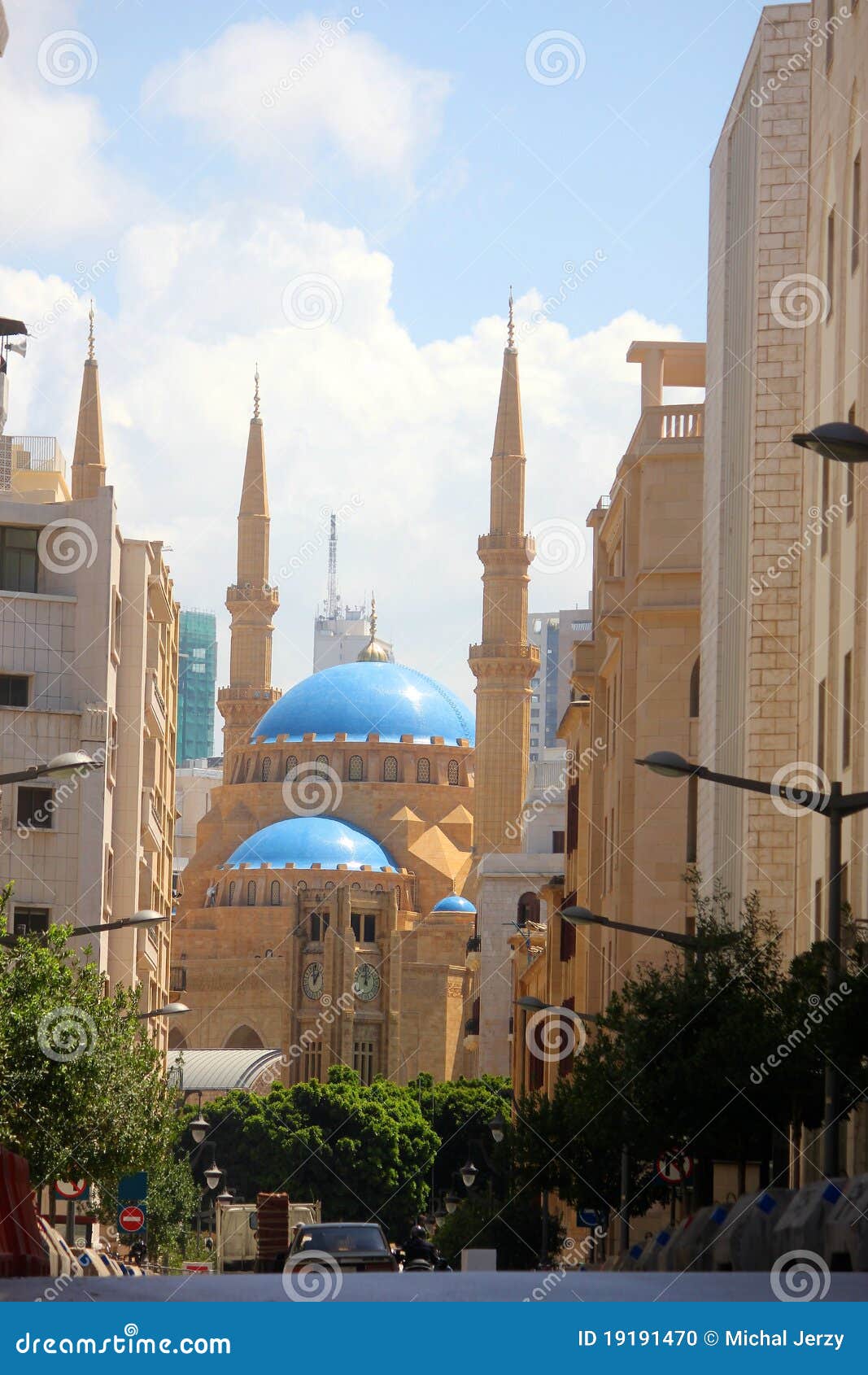 Beirut, Lebanon stock photo. Image of cityscape, minaret - 19191470