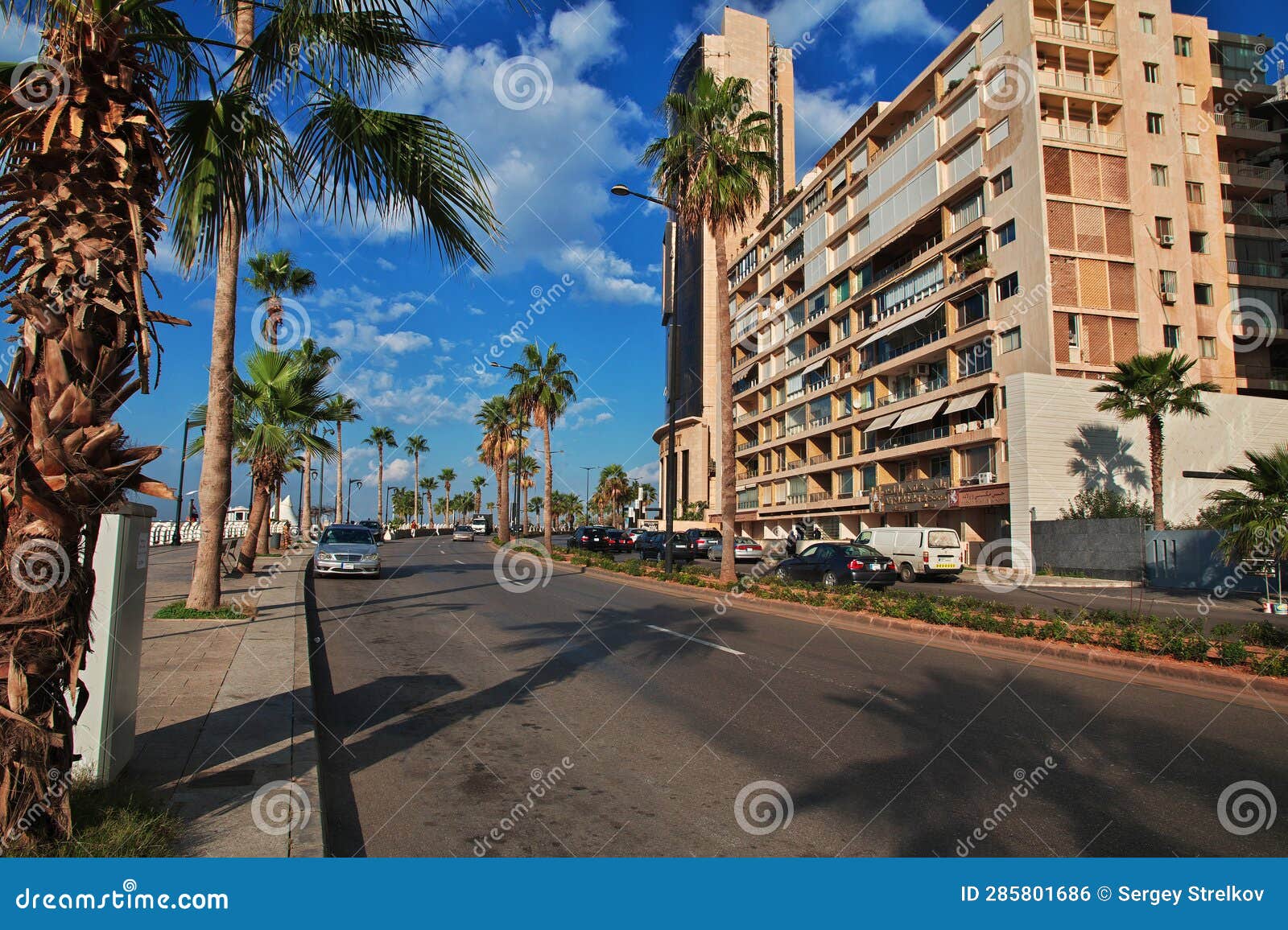 Beirut, Lebanon - 30 Dec 2017. the Waterfront of Beirut, Lebanon ...