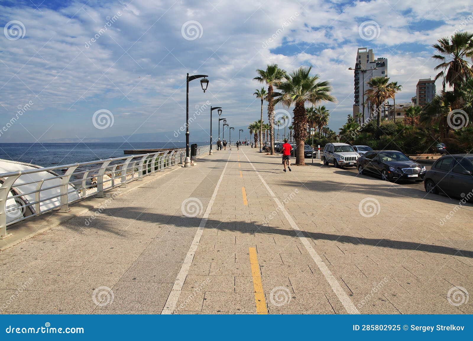 Beirut, Lebanon - 30 Dec 2017. the Waterfront of Beirut, Lebanon ...