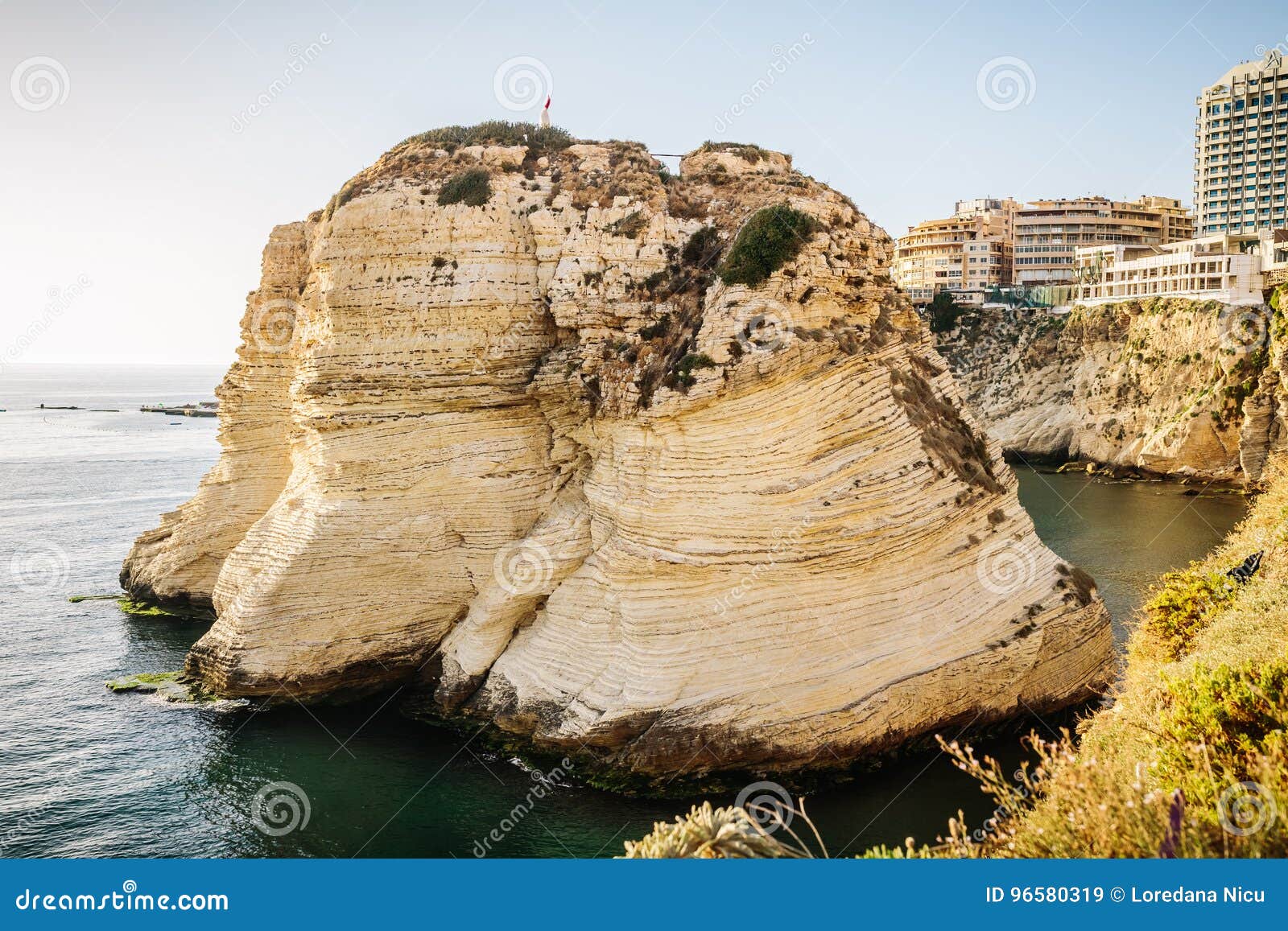 Beirut, Lebanon stock image. Image of mediterranean, boat - 96580319