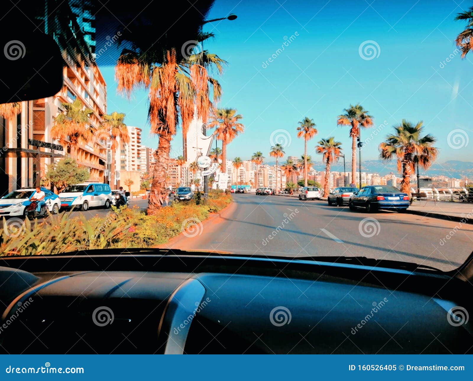 Beirut Lebanon in the Summer Editorial Image - Image of lebanon, road ...