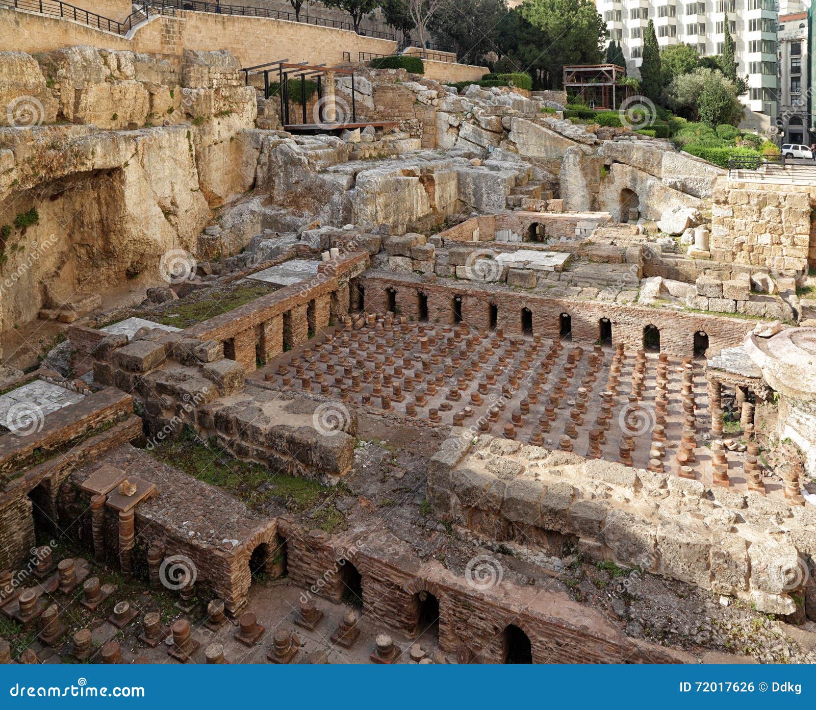 Beirut, Roman Baths stock photo. Image of attraction - 72017626