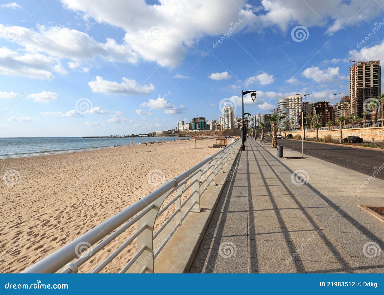 Beirut S Magnificent Coastline, Lebanon Stock Photo - Image of ...