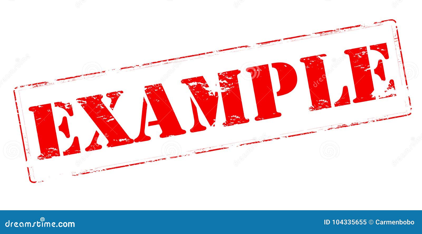 Beispiel vektor abbildung. Illustration von stempel - 104335655