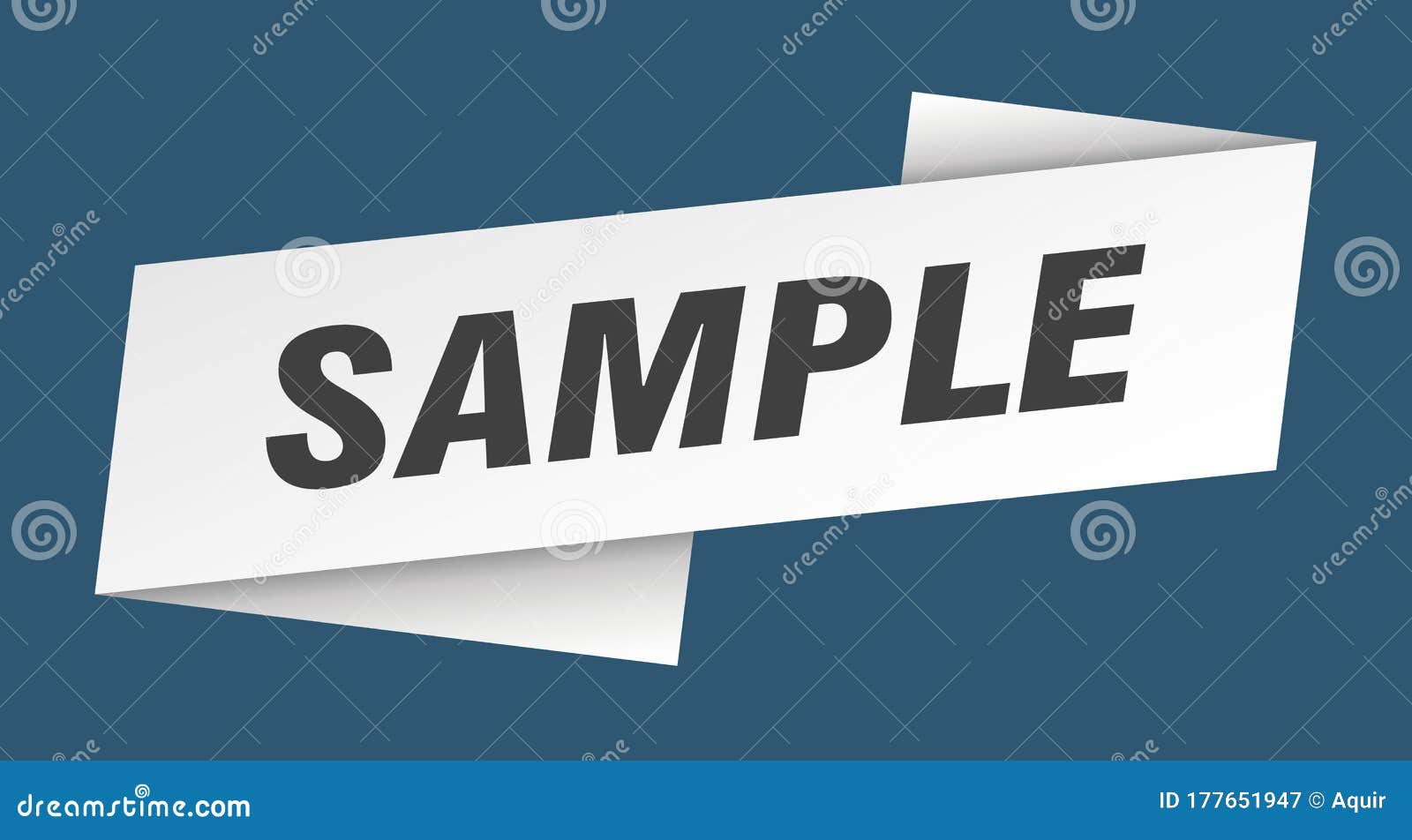 Beispielfahnenschablone. Beispielbandaufkleber. Vektor Abbildung ...