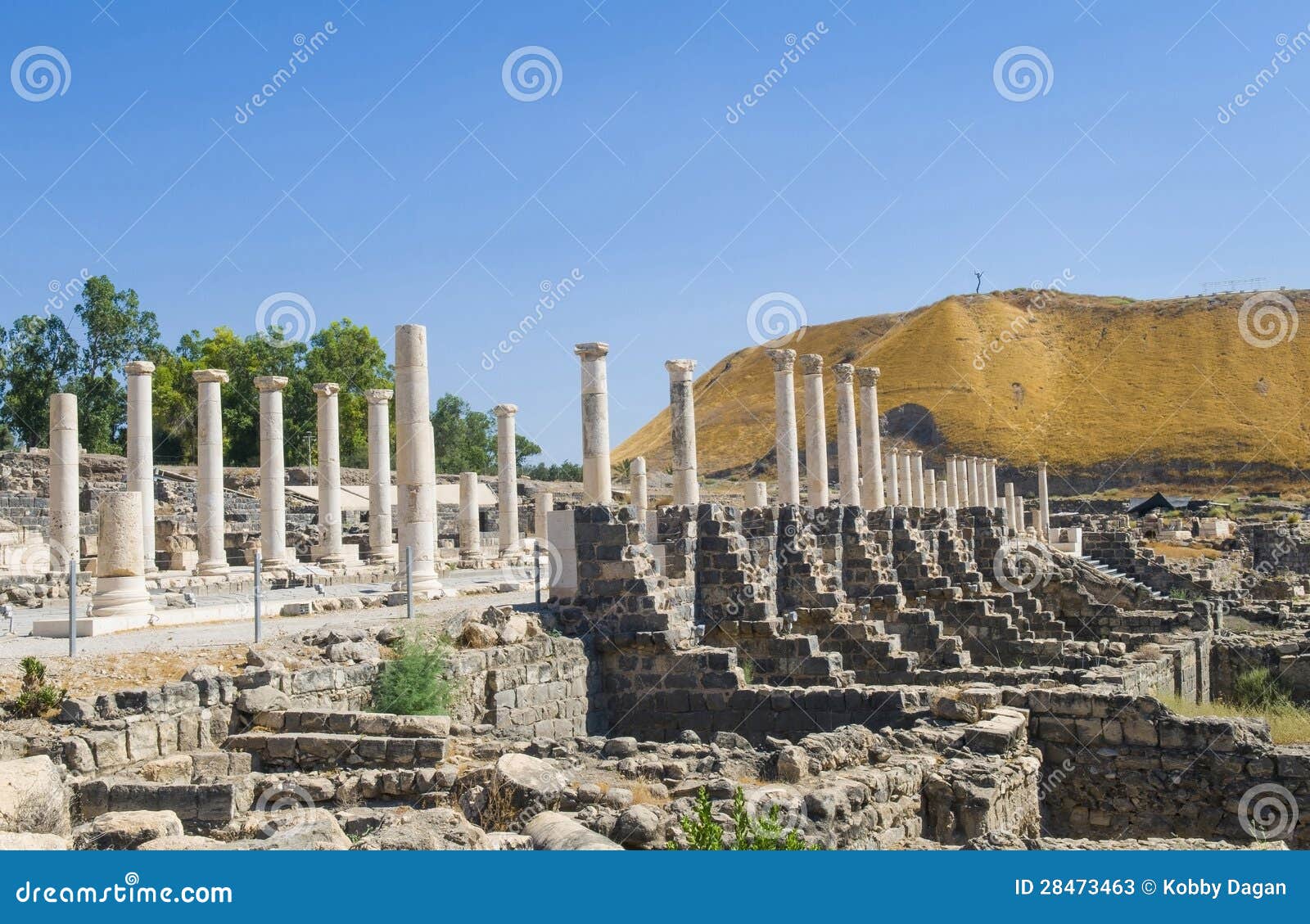 Beit Shean stock image. Image of tell, archaeological - 28473463