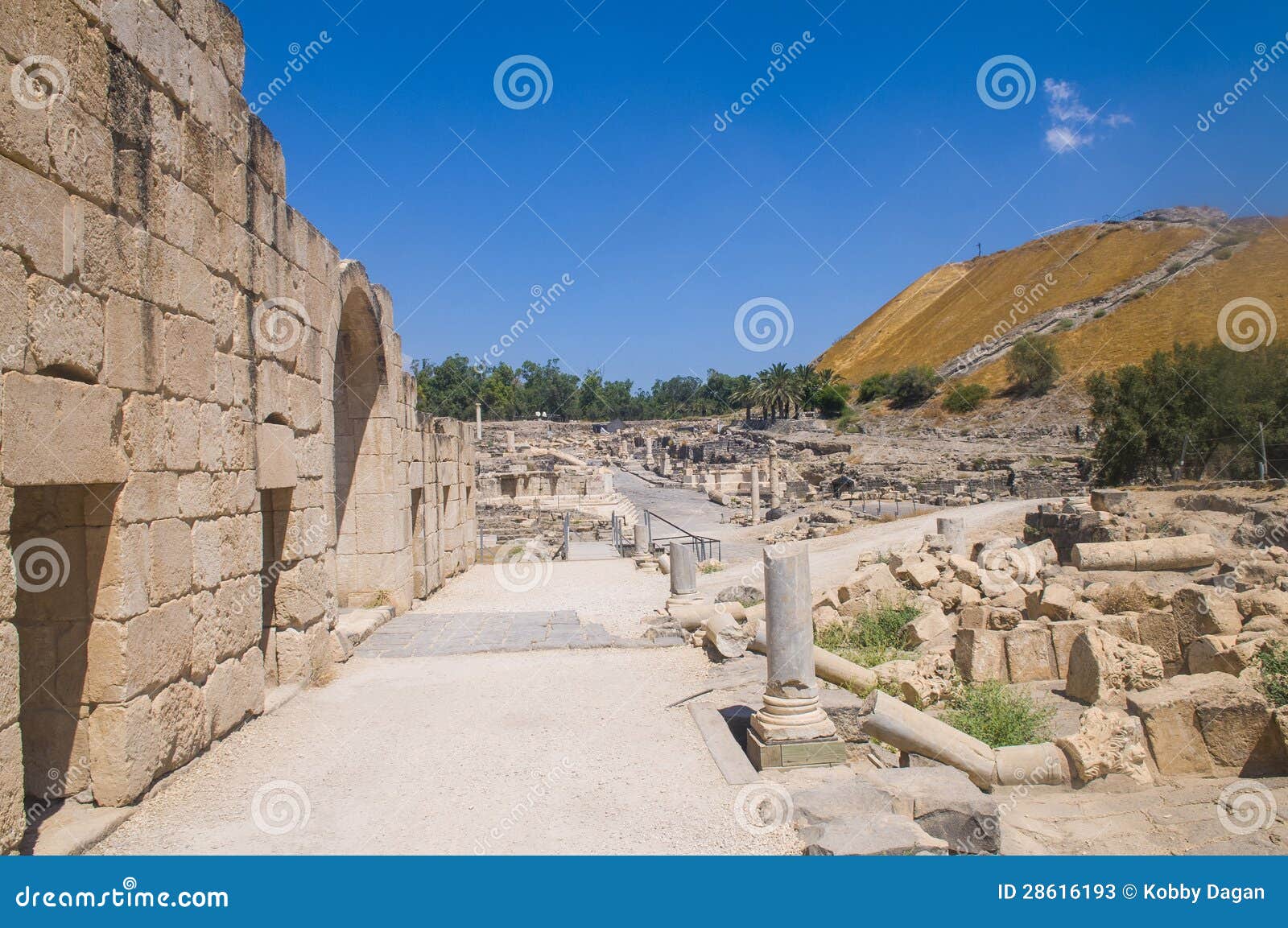 Beit Shean stock image. Image of ancient, architecture - 28616193