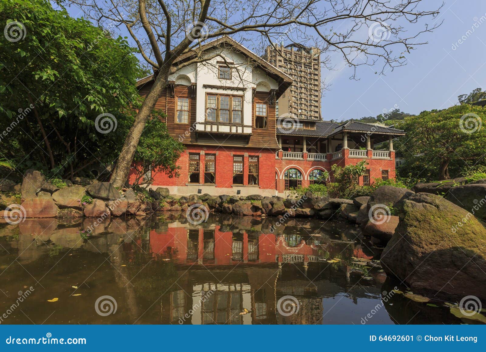 Beitou Hot Spring Museum stock image. Image of landscape - 64692601