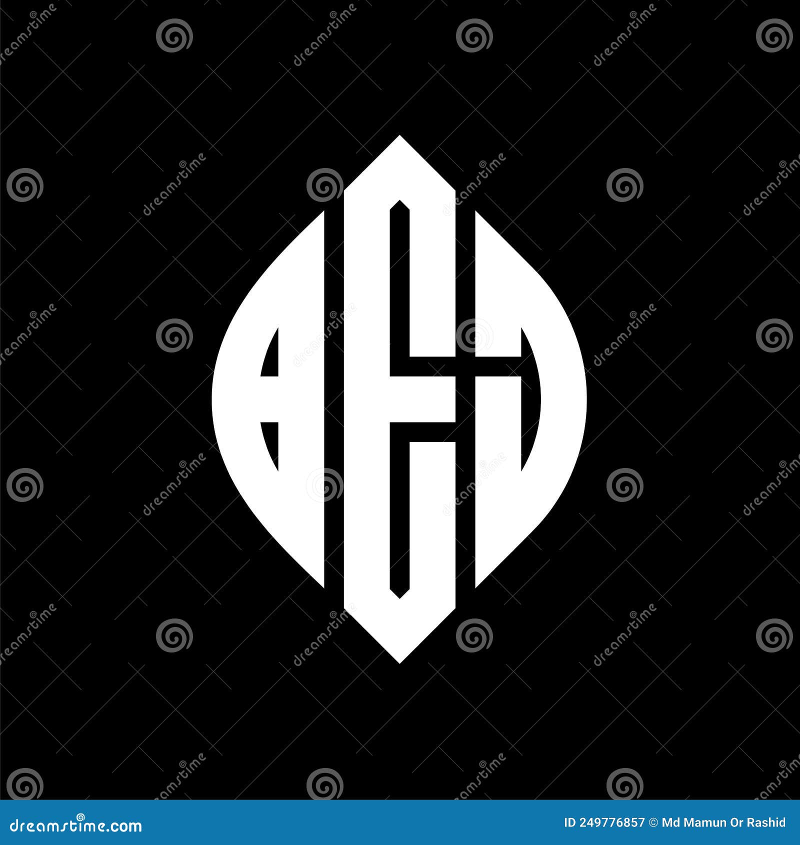 BEJ Circle Letter Logo Design with Circle and Ellipse Shape. BEJ ...