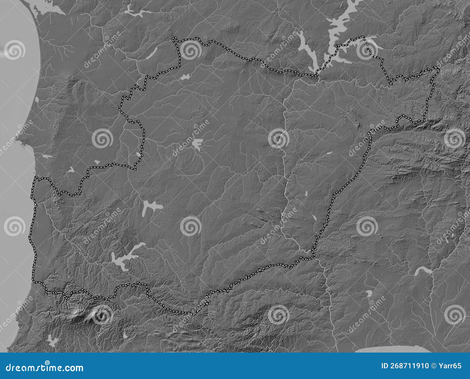 Beja, Portugal. Bilevel. No Legend Stock Illustration - Illustration of ...