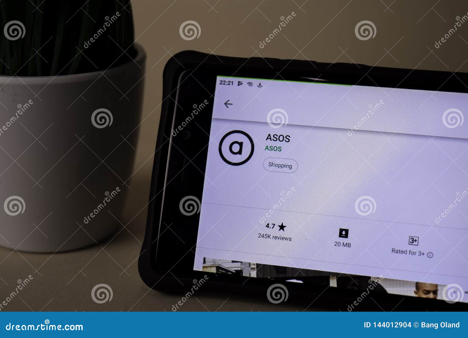 ASOS Dev Application on Smartphone Screen. ASOS is a Freeware Web ...