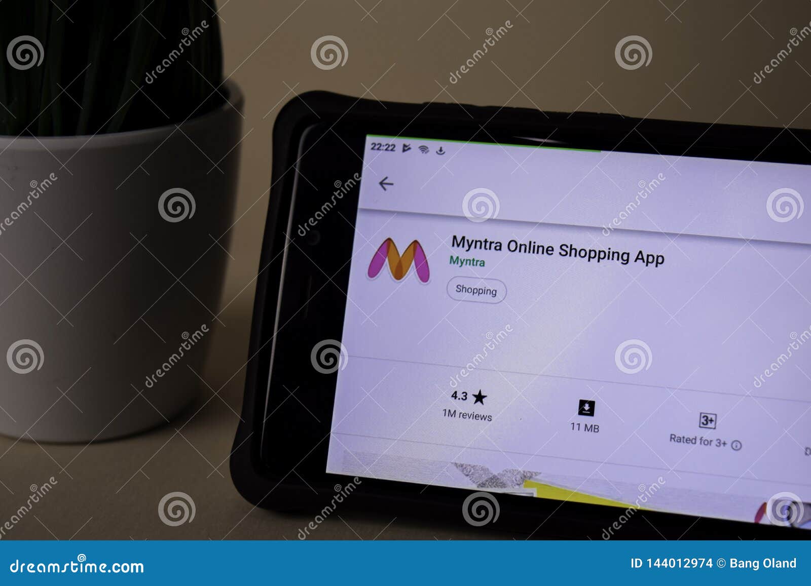 Myntra Dev Application on Smartphone Screen. Online Shopping is a ...