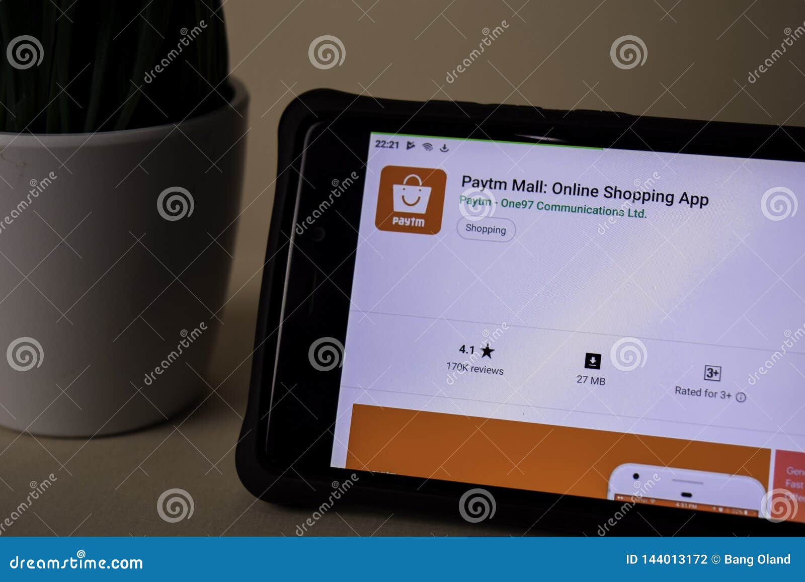 Paytm Application Stickers Displayed On Outside Of The Shop In India ...