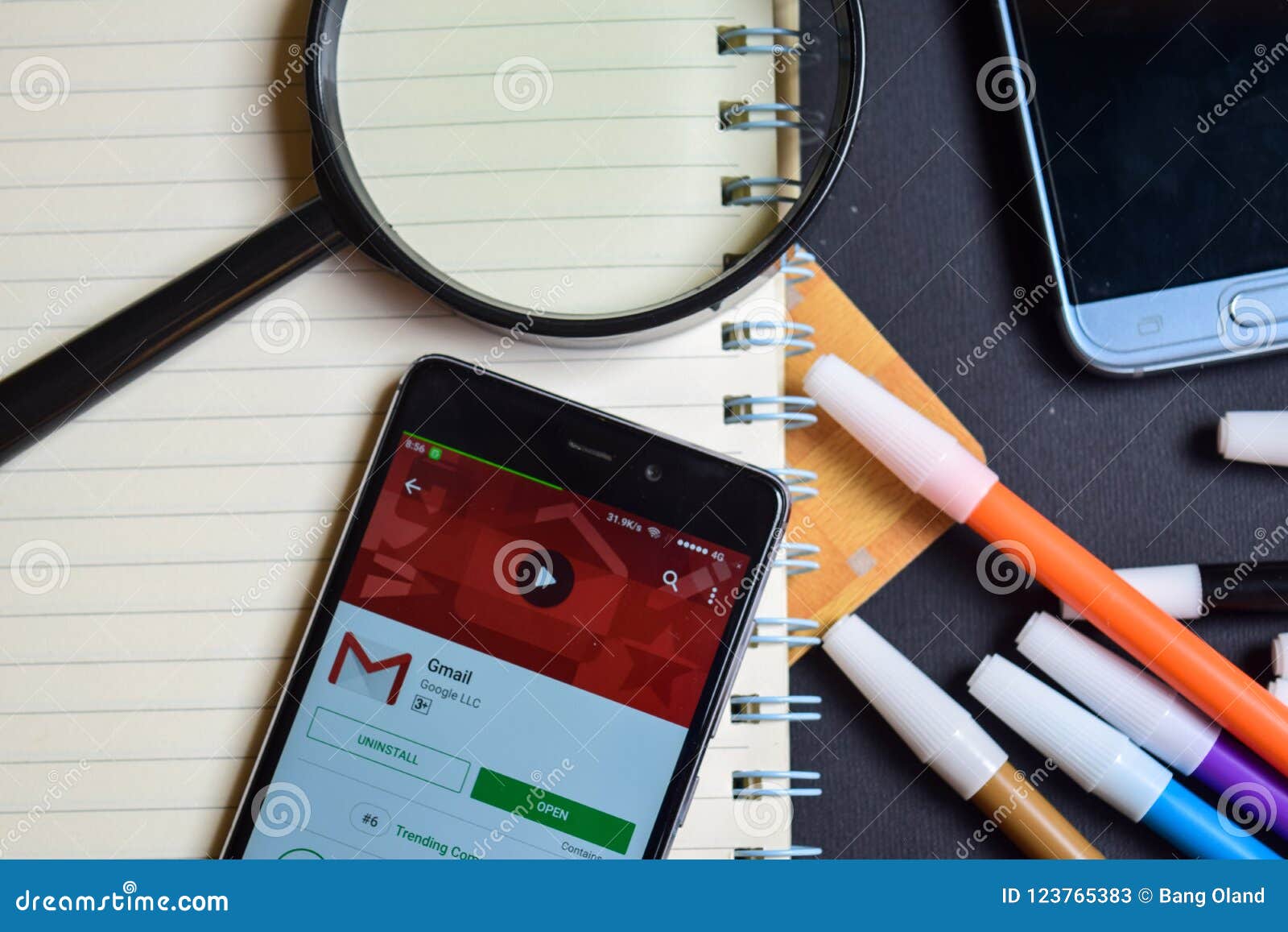 Gmail App on Smartphone Screen. Editorial Stock Photo - Image of gmail ...