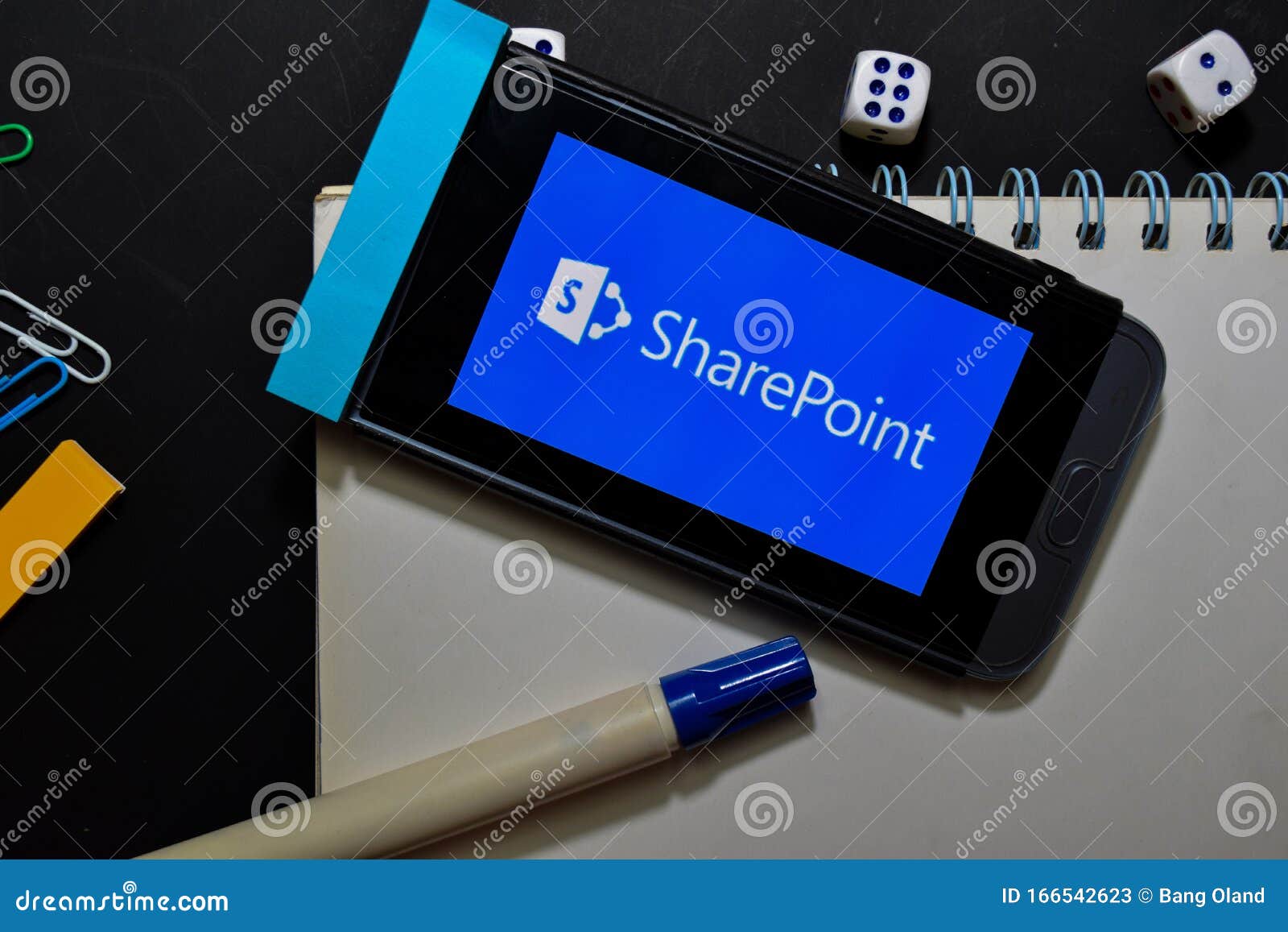 Microsoft SharePoint Dev App on Smartphone Screen. SharePoint is a ...