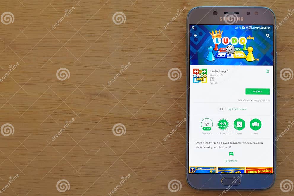 Ludo King Dev Application on Smartphone Screen. Editorial Image - Image ...