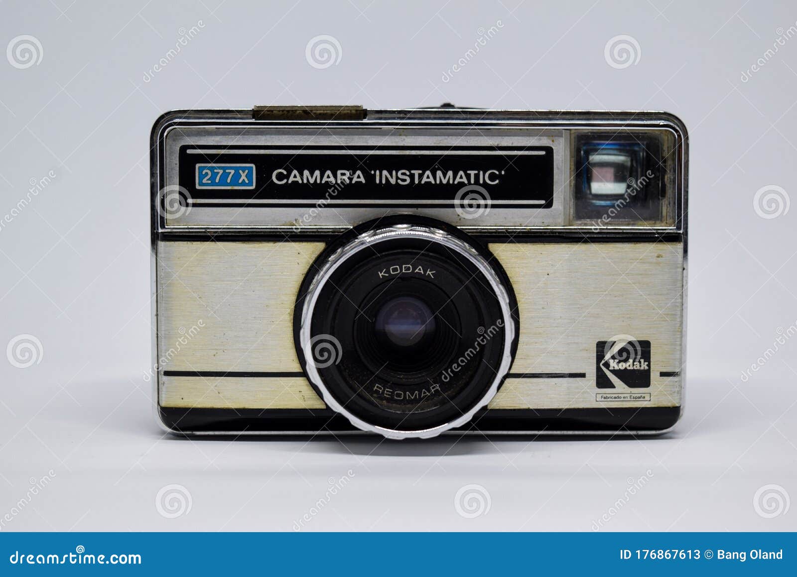 Close Up Old Vintage Camera Isolated On White Background Editorial ...
