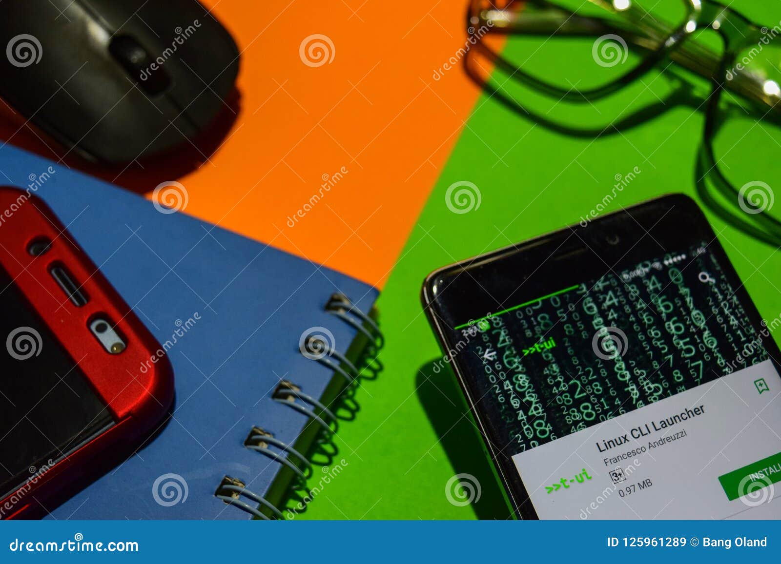 Linux CLI Launcher Dev App on Smartphone Screen. Editorial Stock Image ...