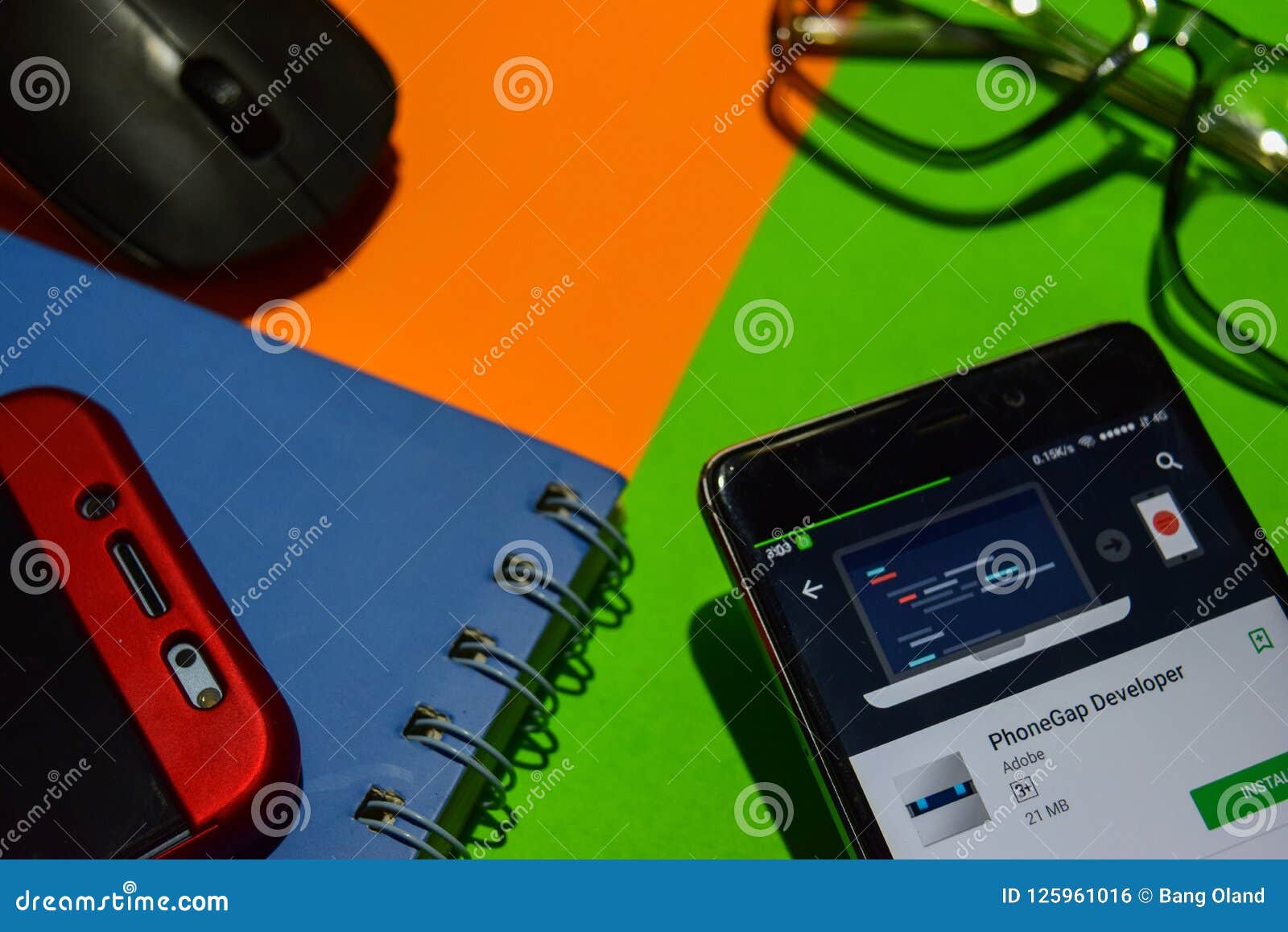 Phonegap Developer Dev App On Smartphone Screen Editorial Photo Image Of Adoben Icon 125961016