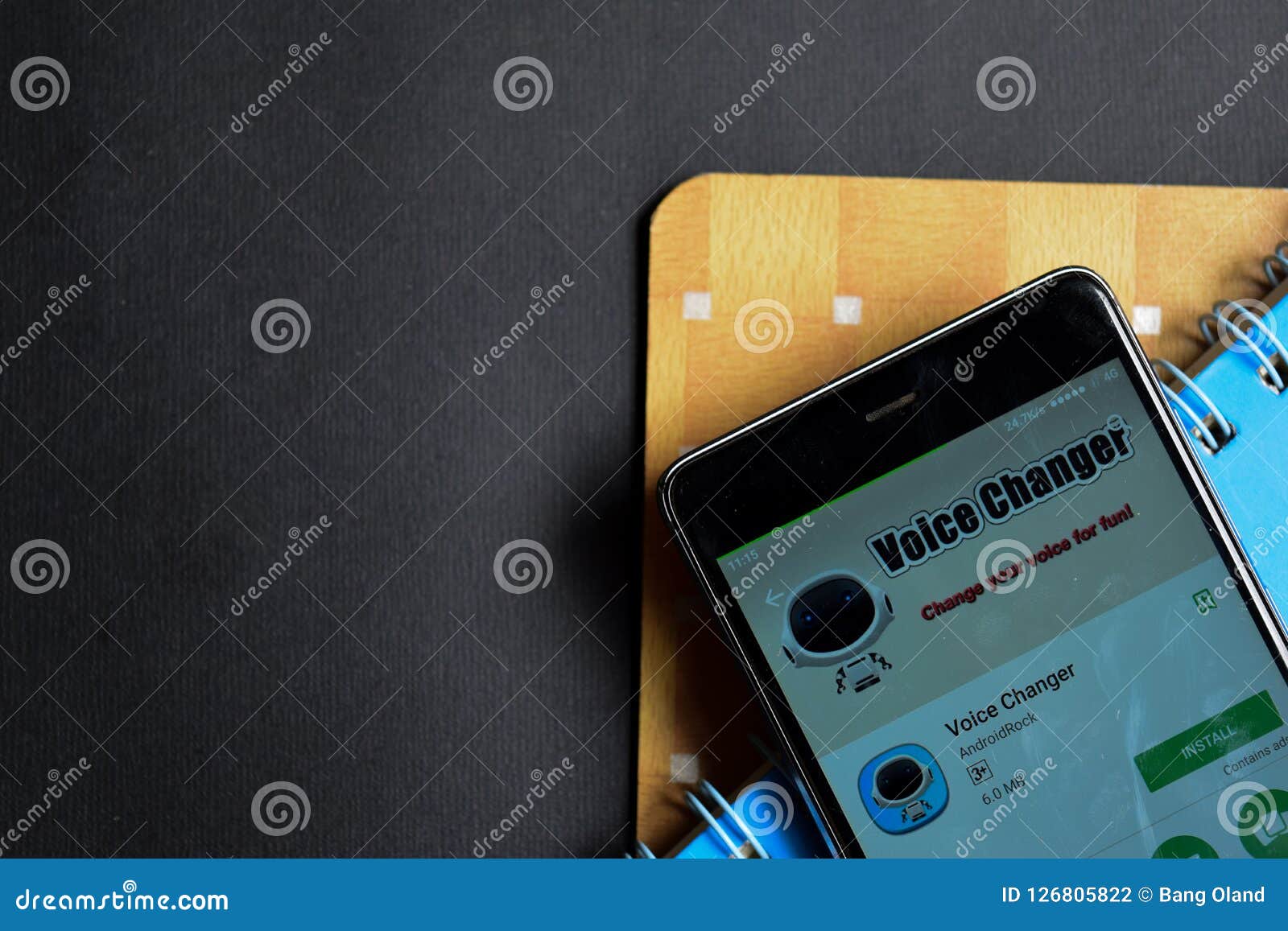 Voice Changer App Dev App on Smartphone Screen. Editorial Photography ...