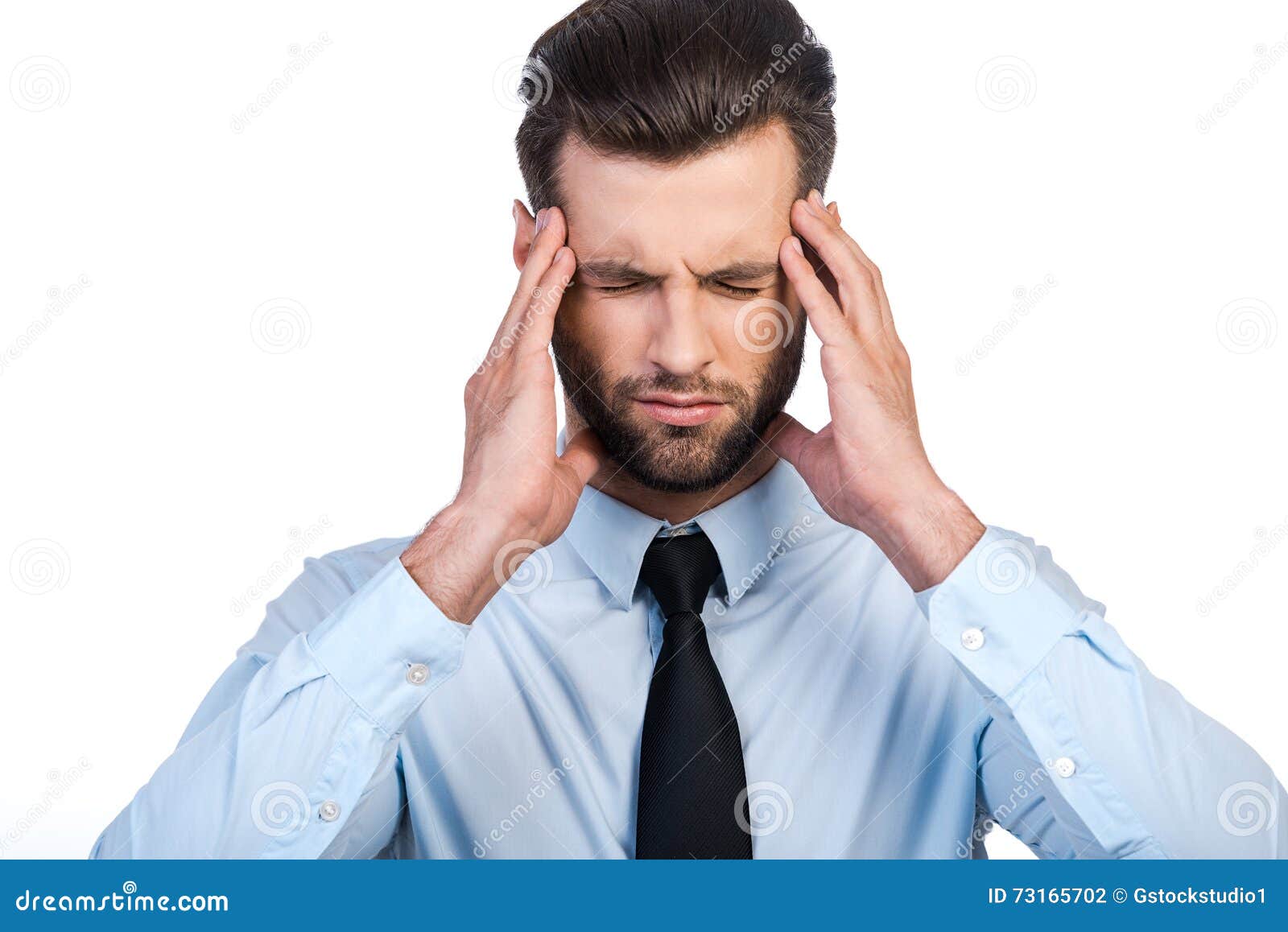 Beklemtoond En Vermoeid Gevoel Stock Foto - Image of depressie ...