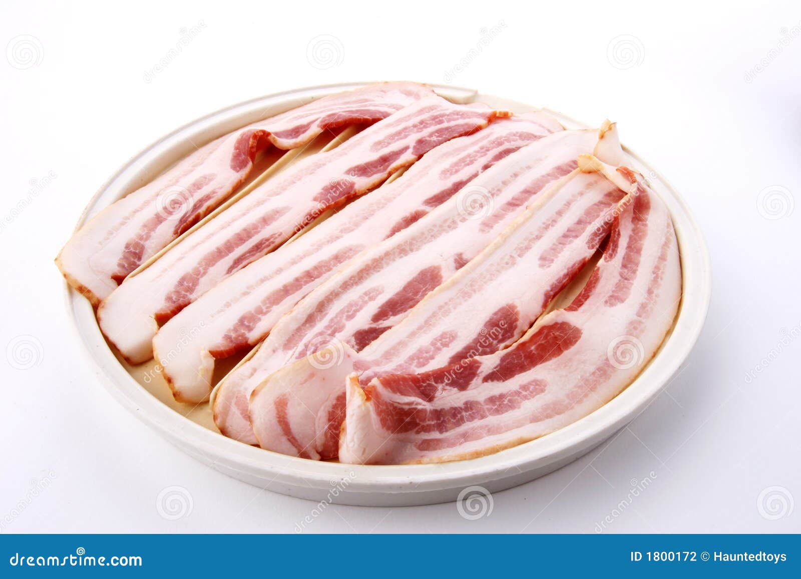 Bekon zdjęcie stock. Obraz złożonej z sadło, naczynie - 1800172