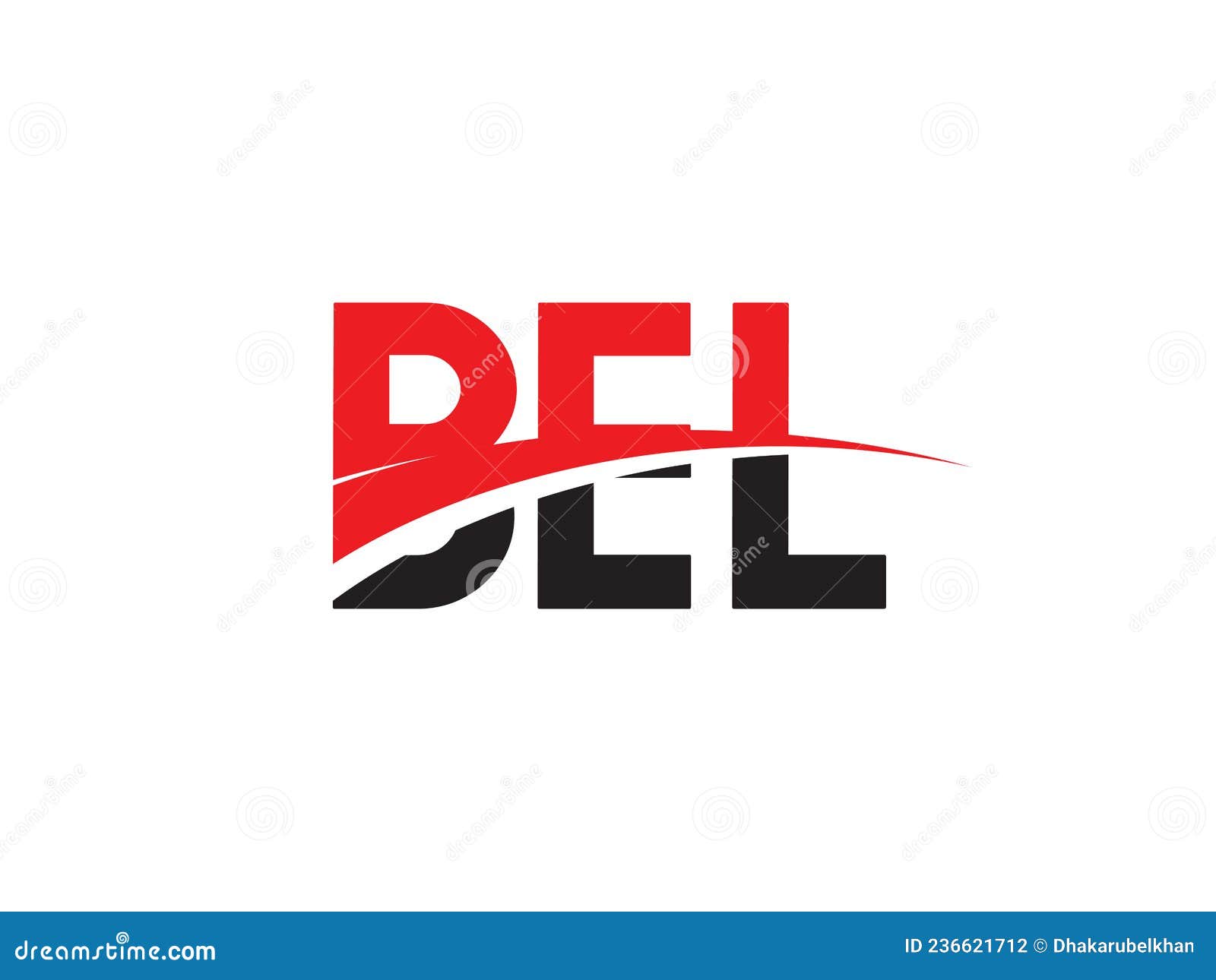 BEL Letter Initial Logo Design Vector Illustration Stock Vector ...