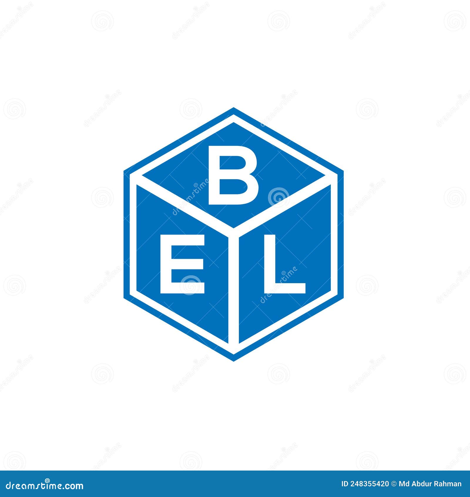 BEL Letter Logo Design on Black Background. BEL Creative Initials ...