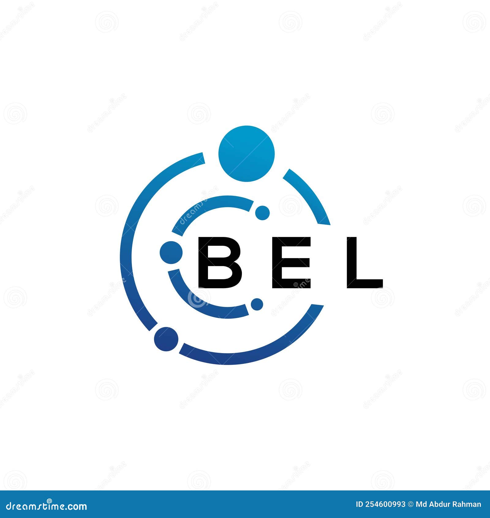 BEL Letter Logo Design on Black Background. BEL Creative Initials ...