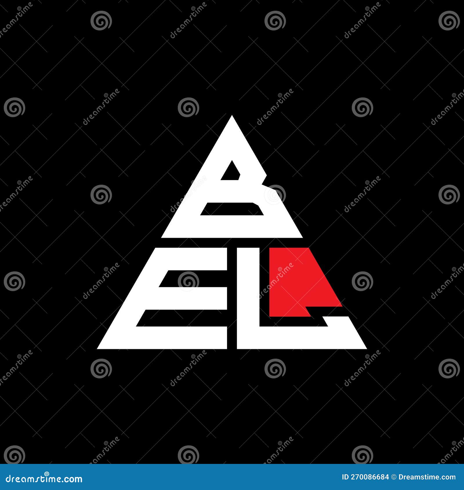 BEL Triangle Letter Logo Design With Triangle Shape. BEL Triangle Logo ...