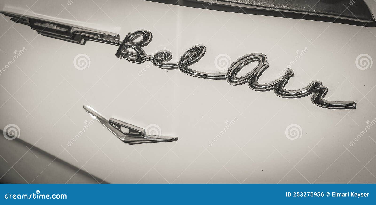 BelAir Badge Vintage Black & White Editorial Photo - Image of black ...