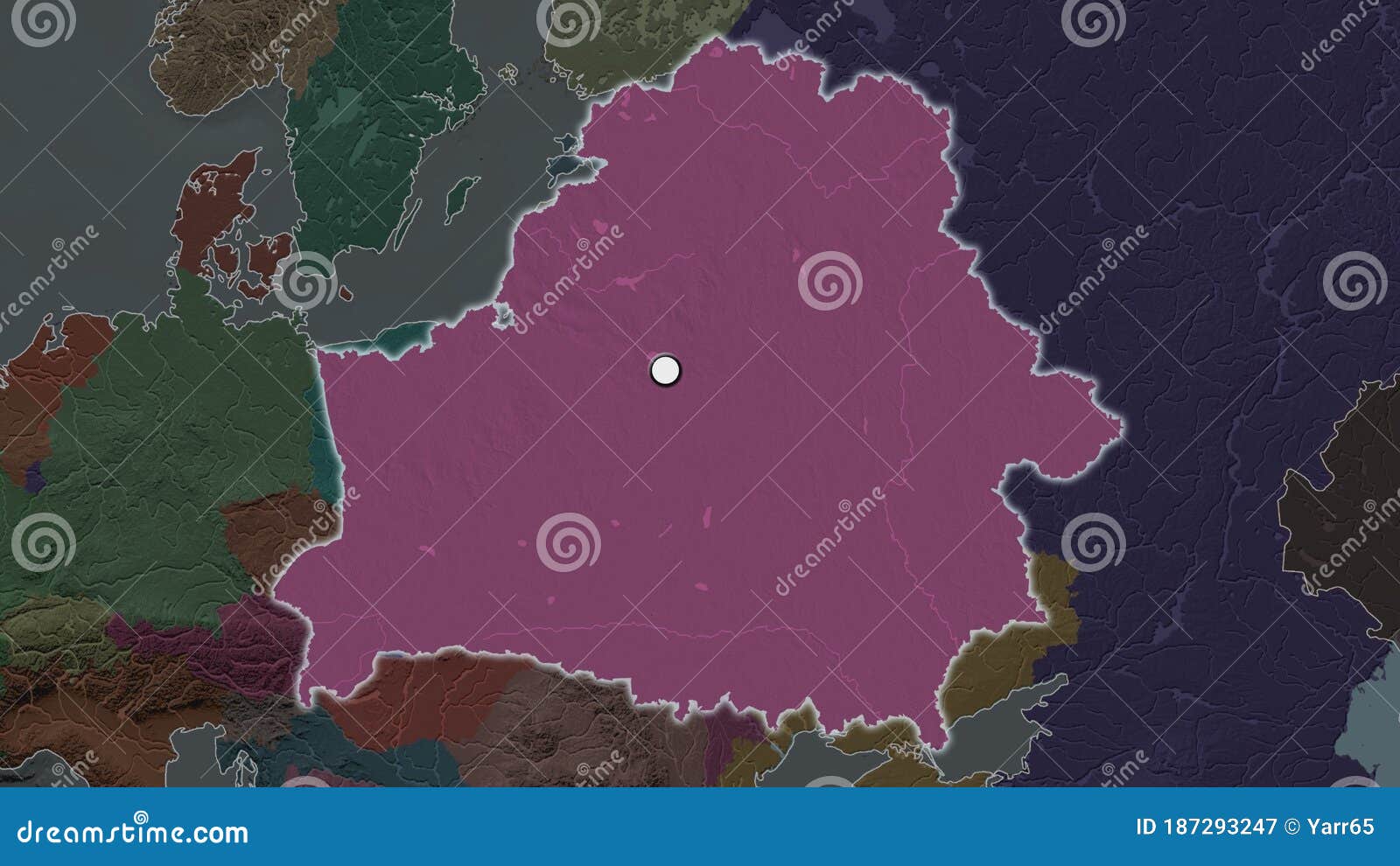 Belarus - Administrative. Capital Point Stock Illustration ...