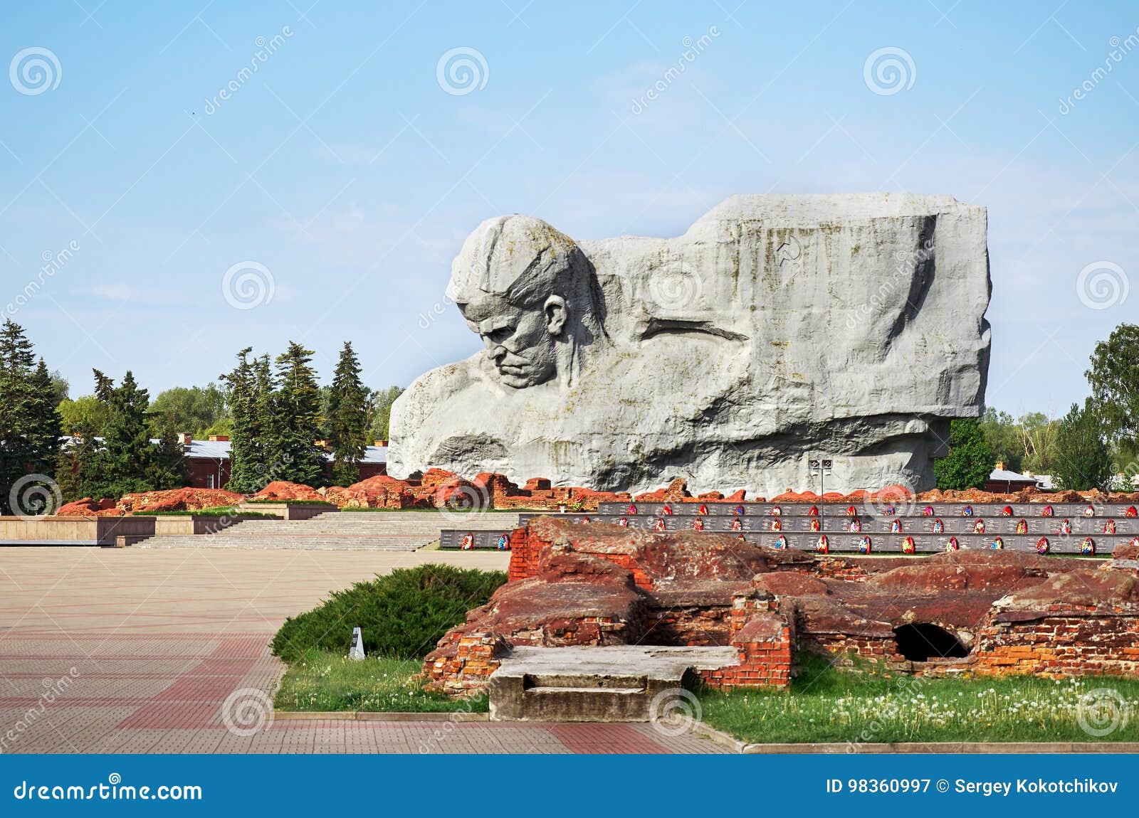 Belarus. Brest Fortress. Monument `Courage` in the Brest Fortress. May ...