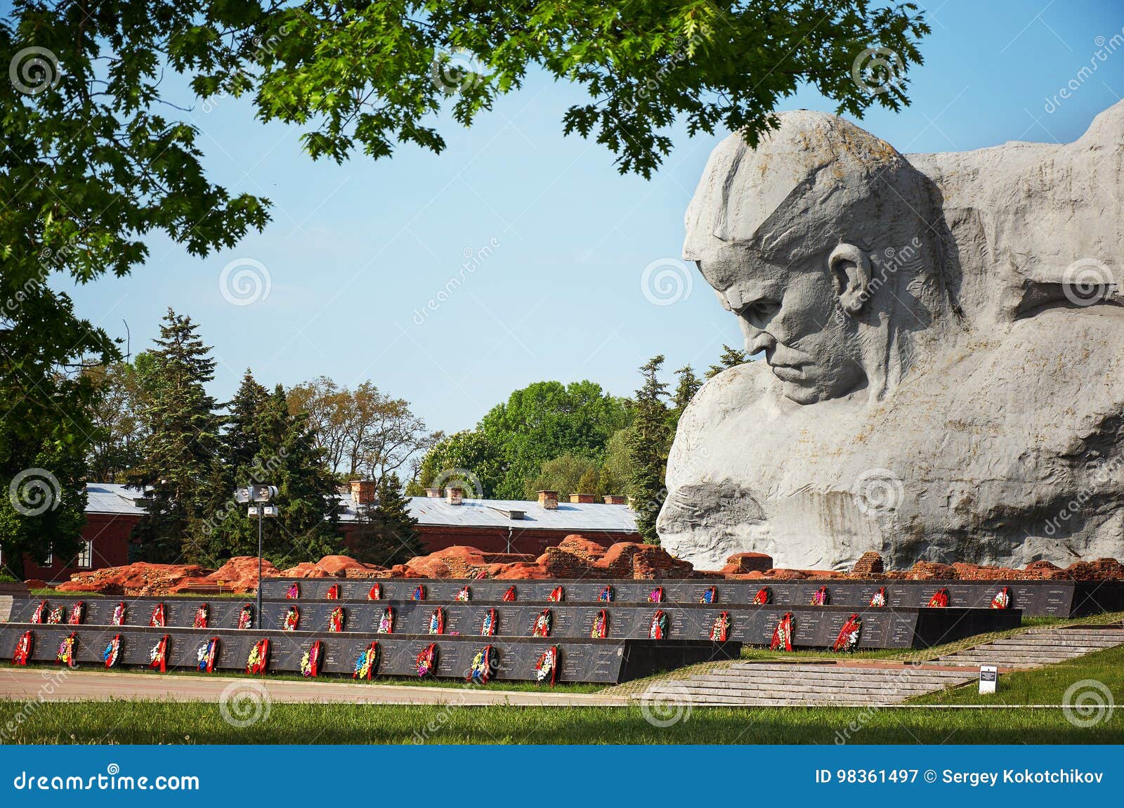 Belarus. Brest Fortress. Monument `Courage` in the Brest Fortress. May ...