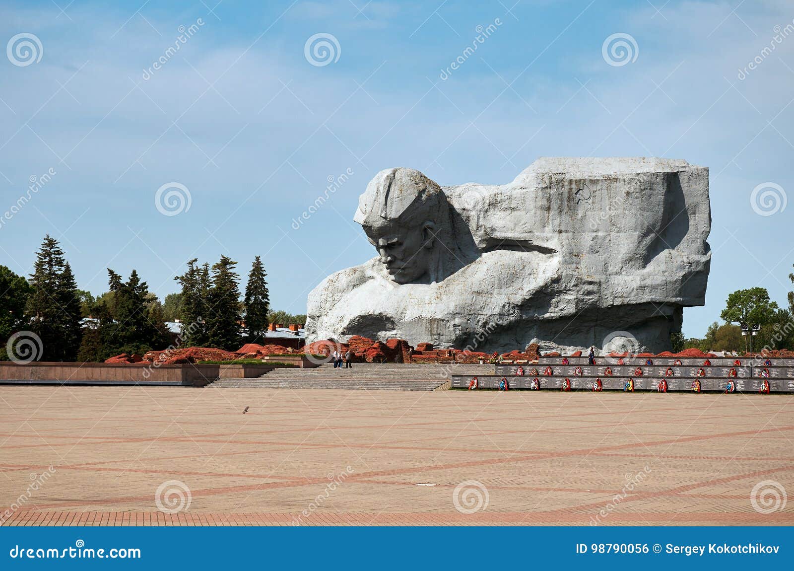 Belarus. Brest Fortress. Monument `Courage` in the Brest Fortress. May ...